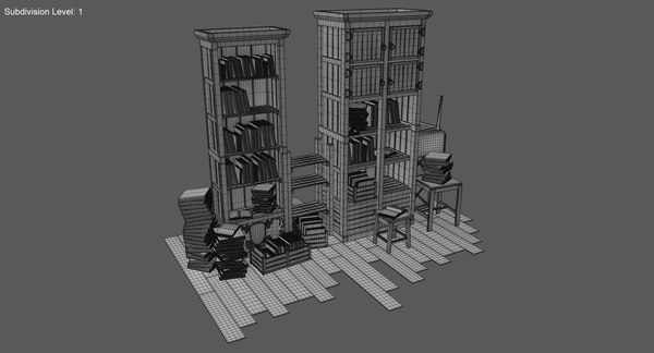 3d model book display