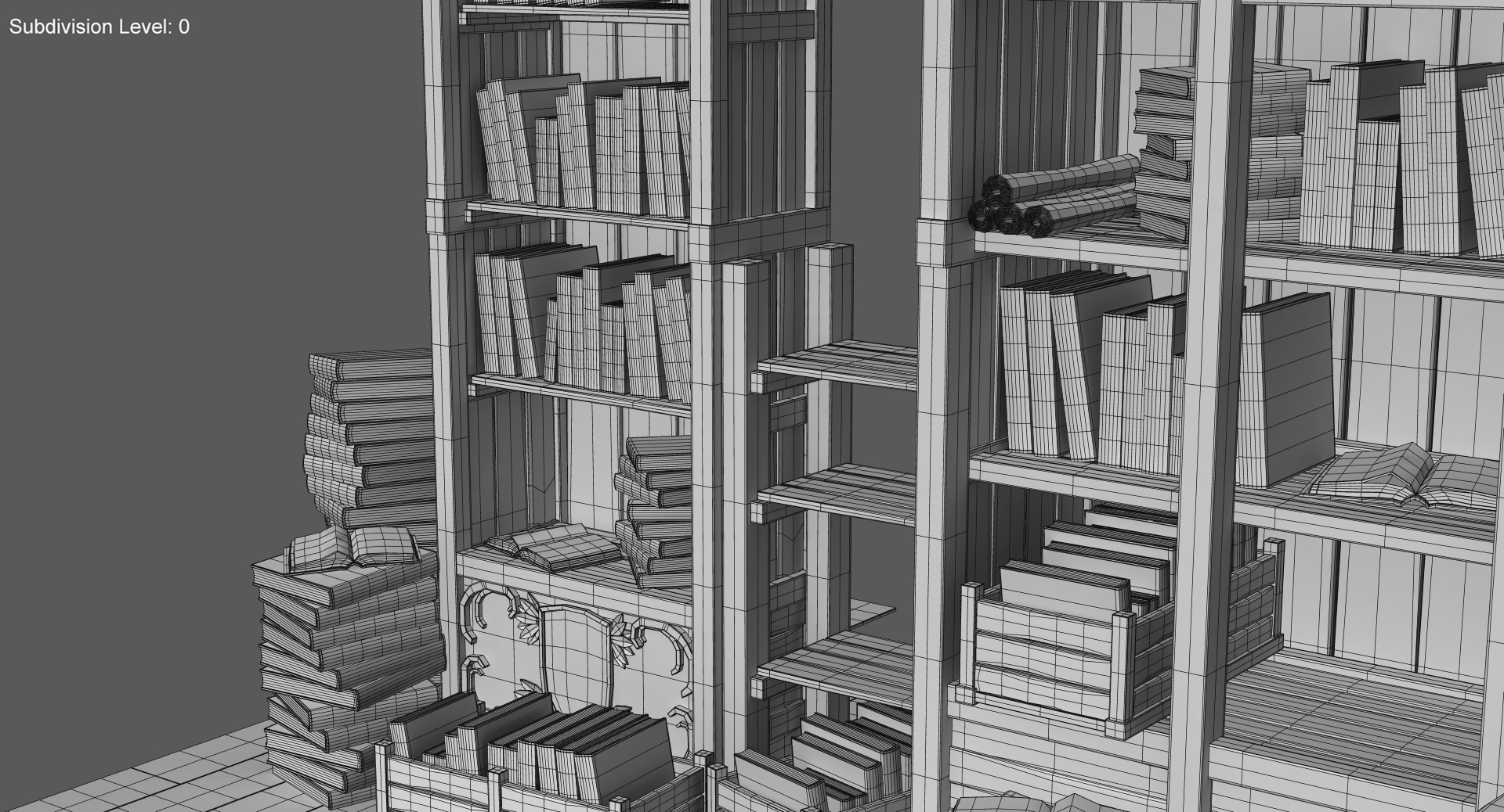 3d model book display