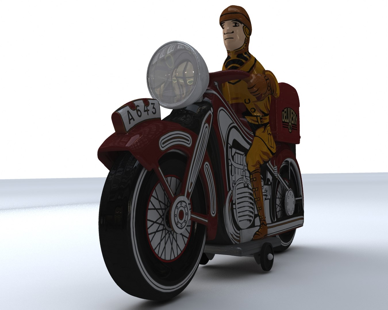 amazing toy motorcycle 3d model