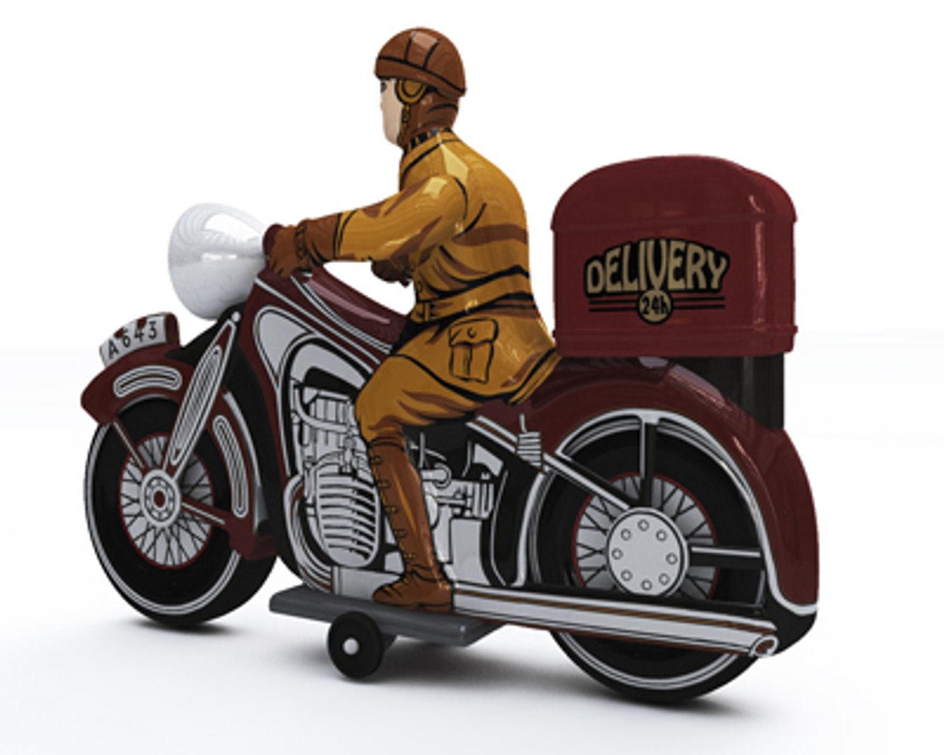 amazing toy motorcycle 3d model