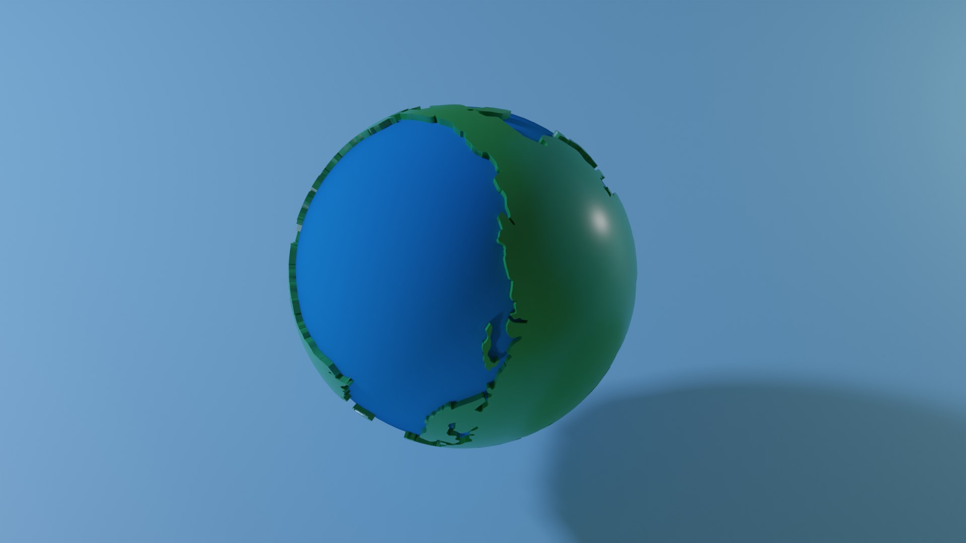 3D Low Poly Earth Globe Model - TurboSquid 2057449