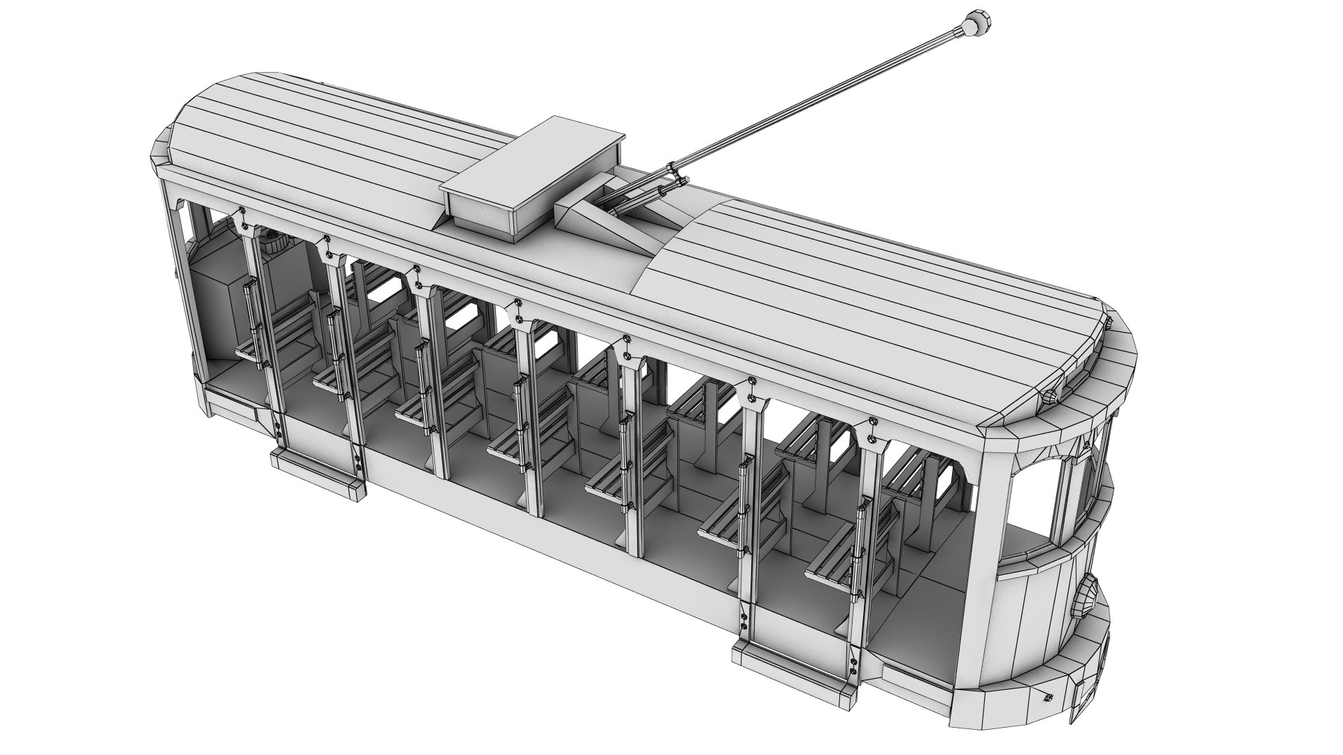 Old Tramway 3d Model