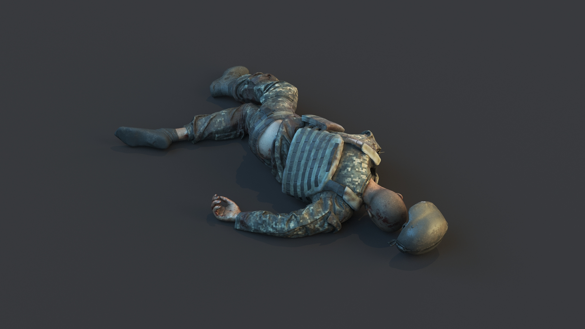 3D Fallen Soldier 1 - TurboSquid 2014959