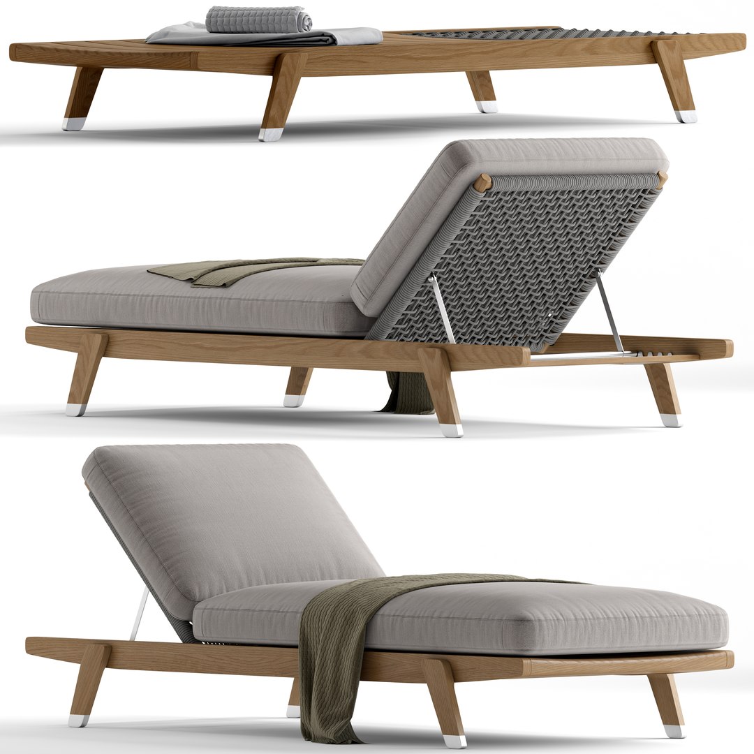 3D Flexform Hora Sexta Sunbed Model - TurboSquid 1975842
