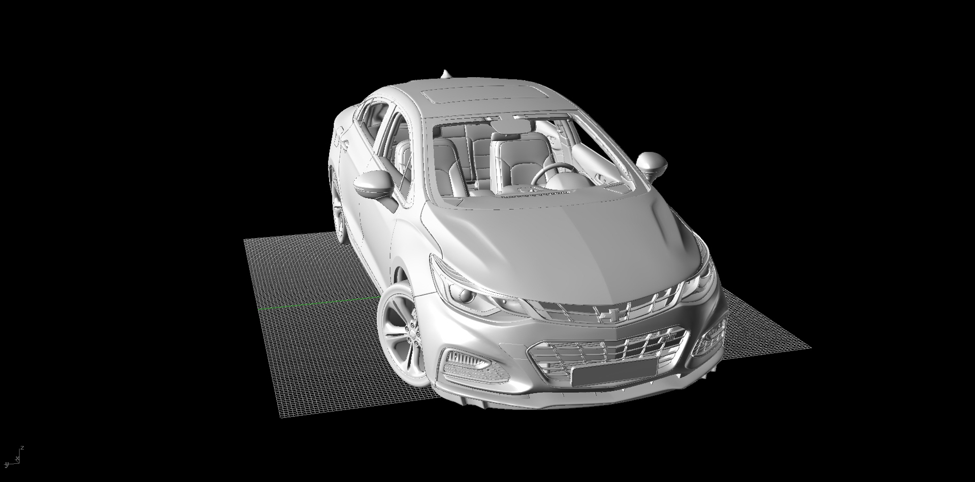 3D Chevrolet Cruze 2018 Vr - TurboSquid 1231307