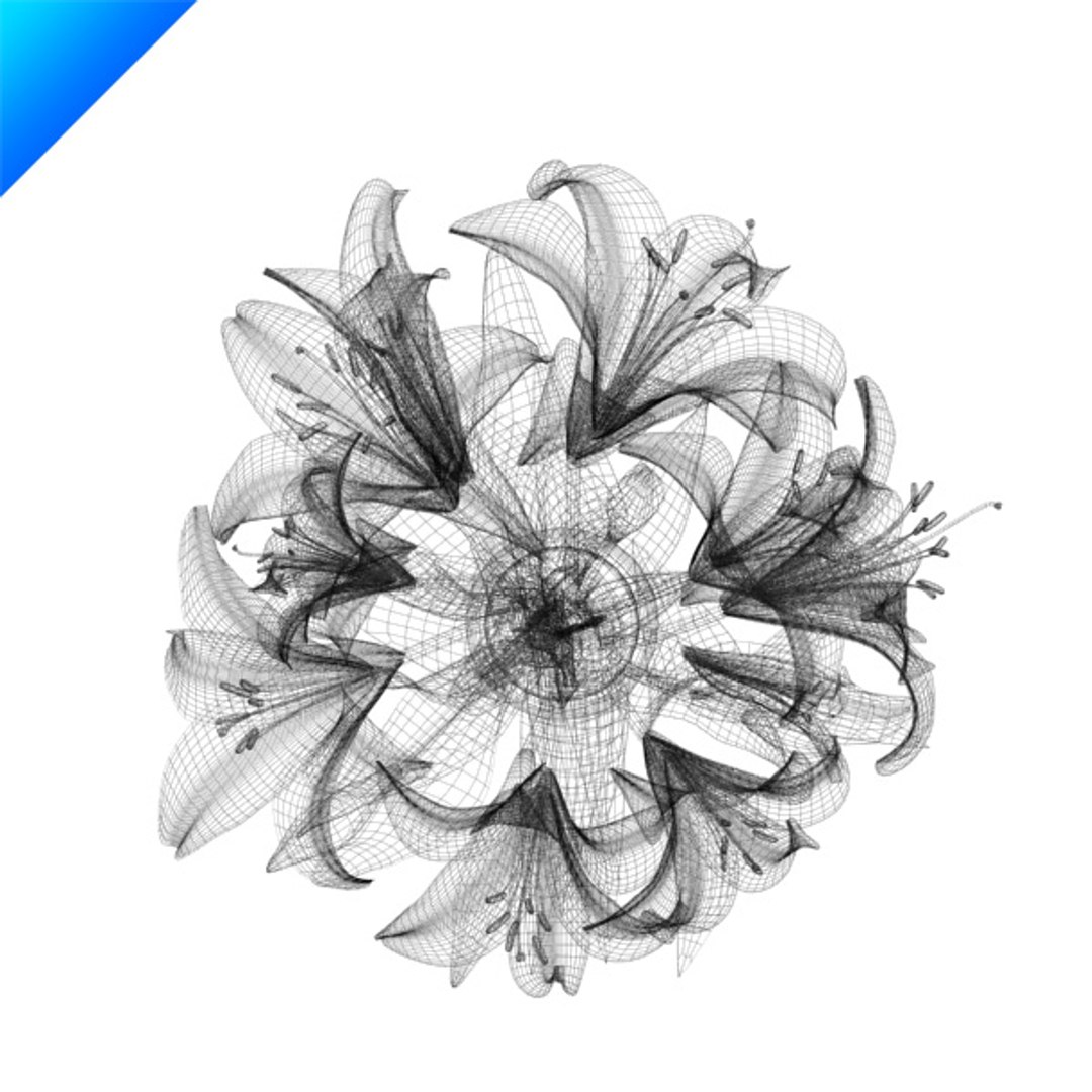 3d Flower Arrangement Design