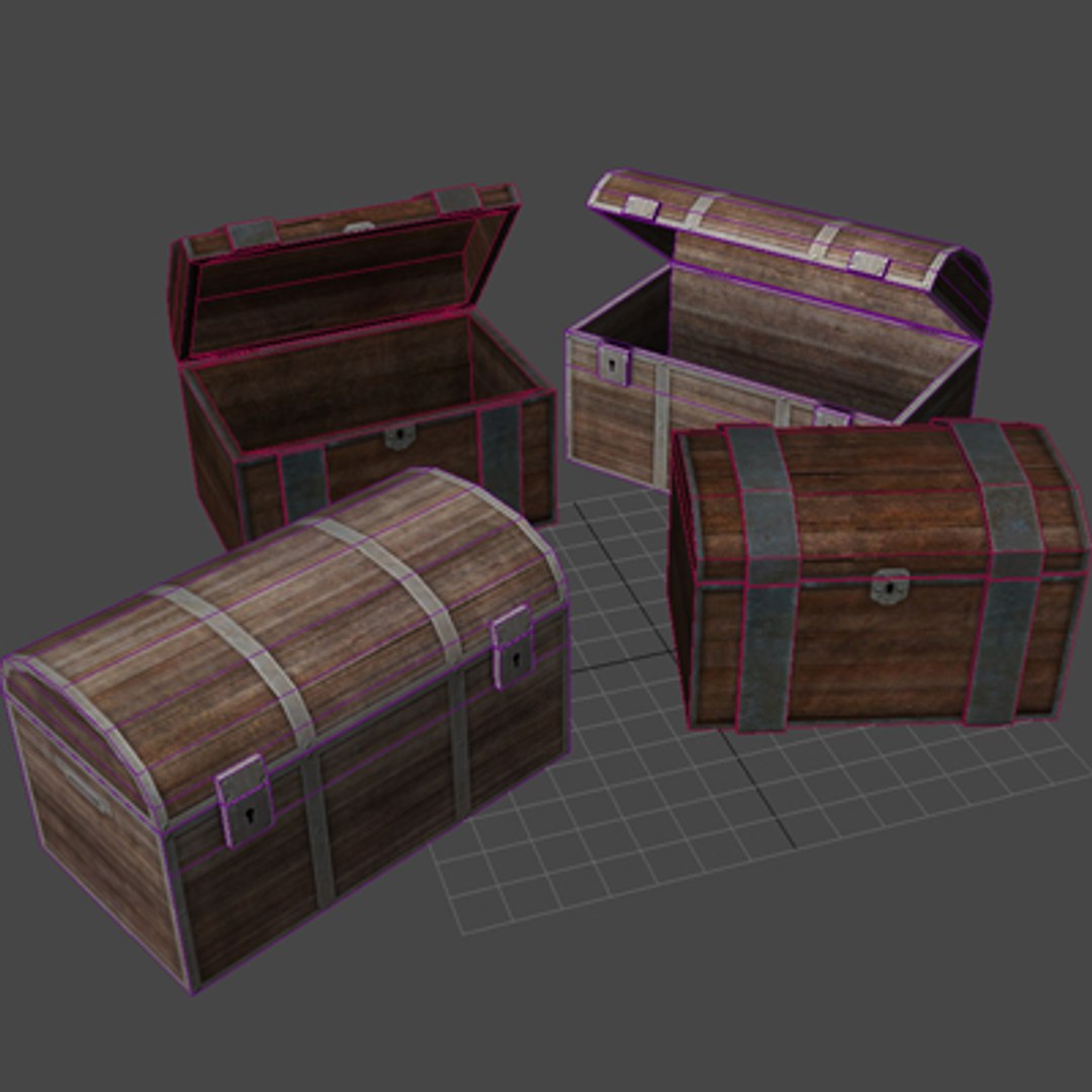 3d Chests Rpg Model