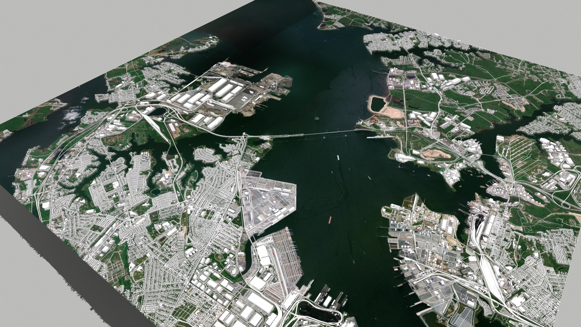 3D Cityscape Baltimore Maryland USA - TurboSquid 2212989