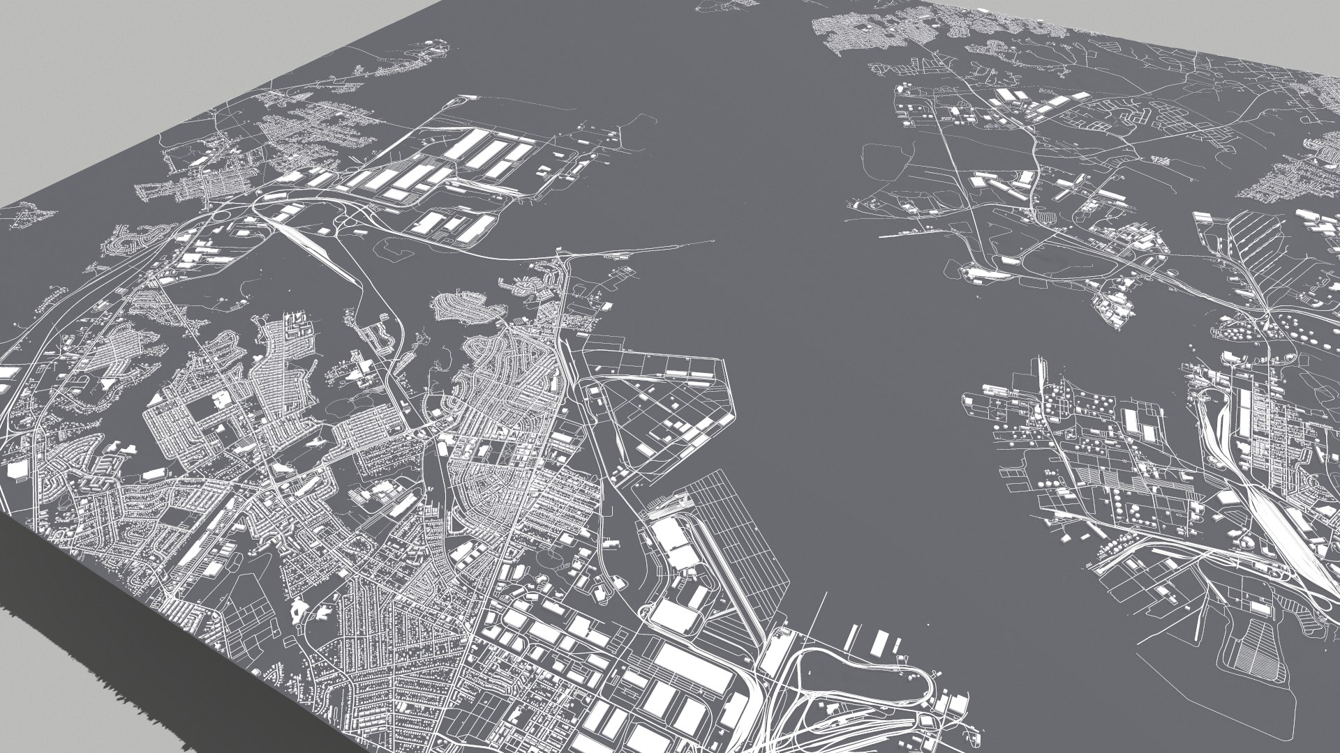 3D Cityscape Baltimore Maryland USA - TurboSquid 2212989