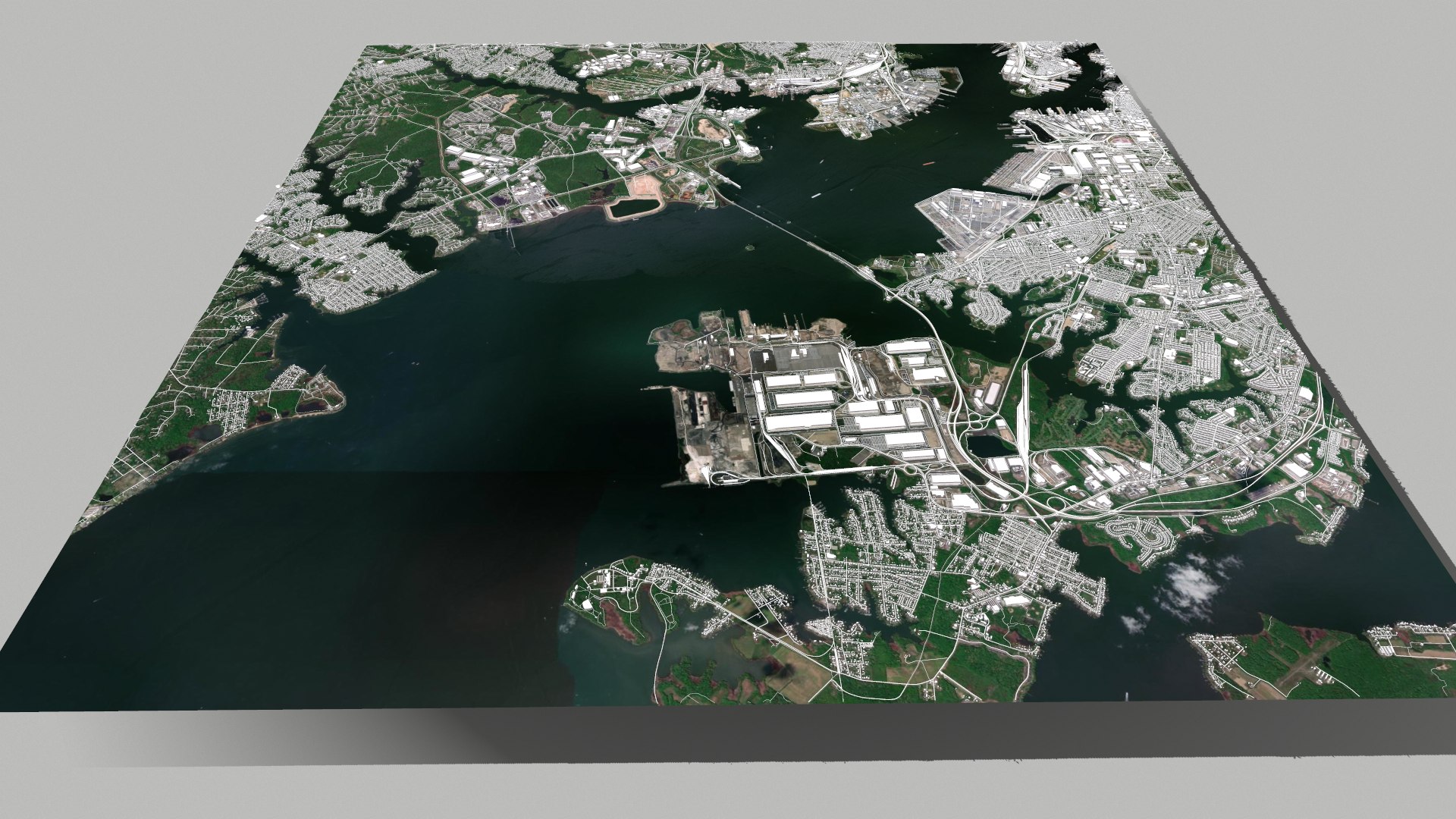 3D Cityscape Baltimore Maryland USA - TurboSquid 2212989
