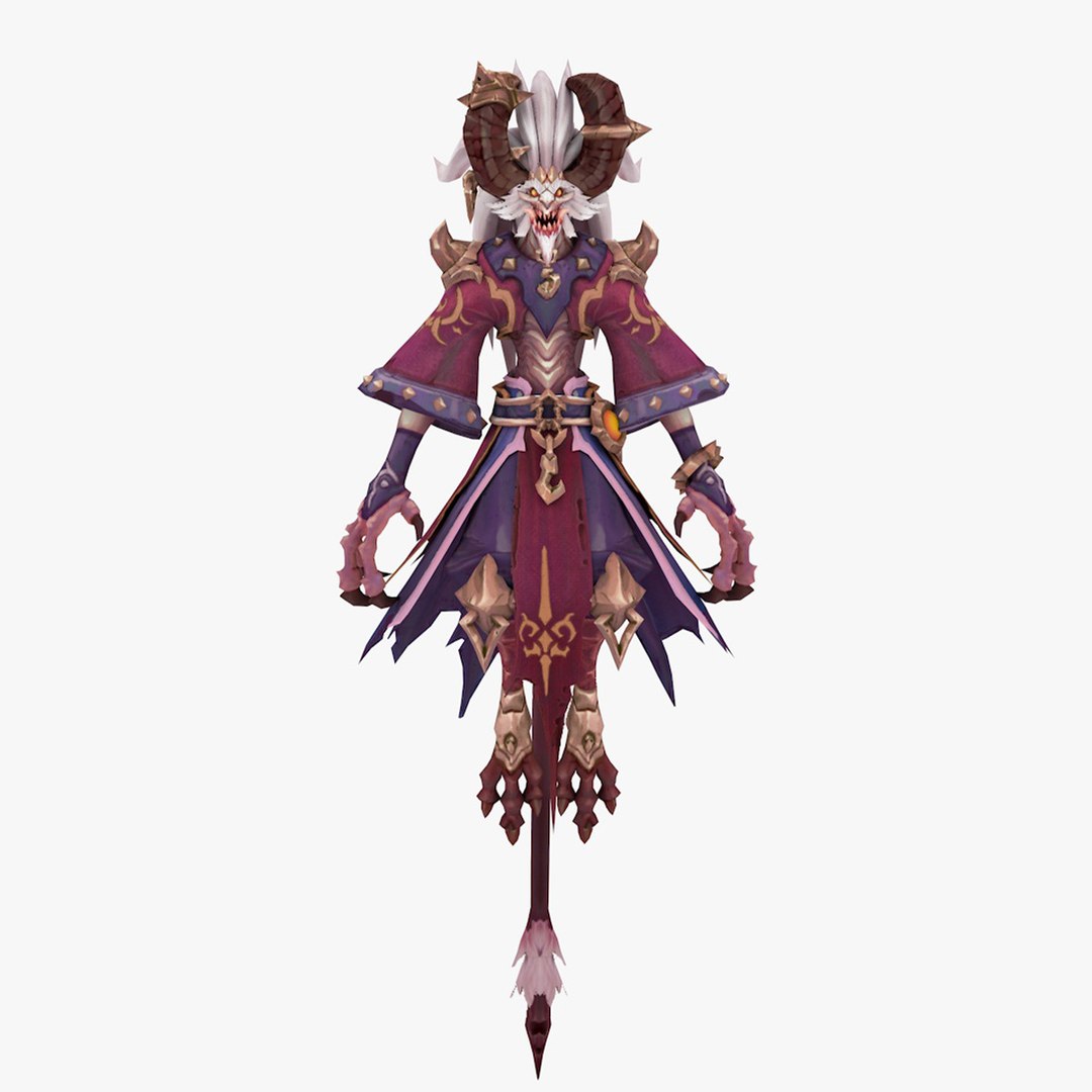 Demon Caster Rigged And Animated 3D Model - TurboSquid 2331450