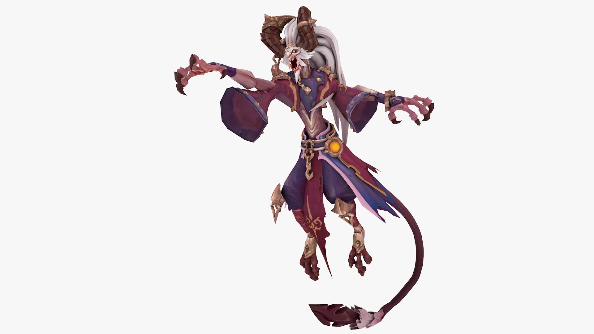 Demon Caster Rigged And Animated 3D Model - TurboSquid 2331450