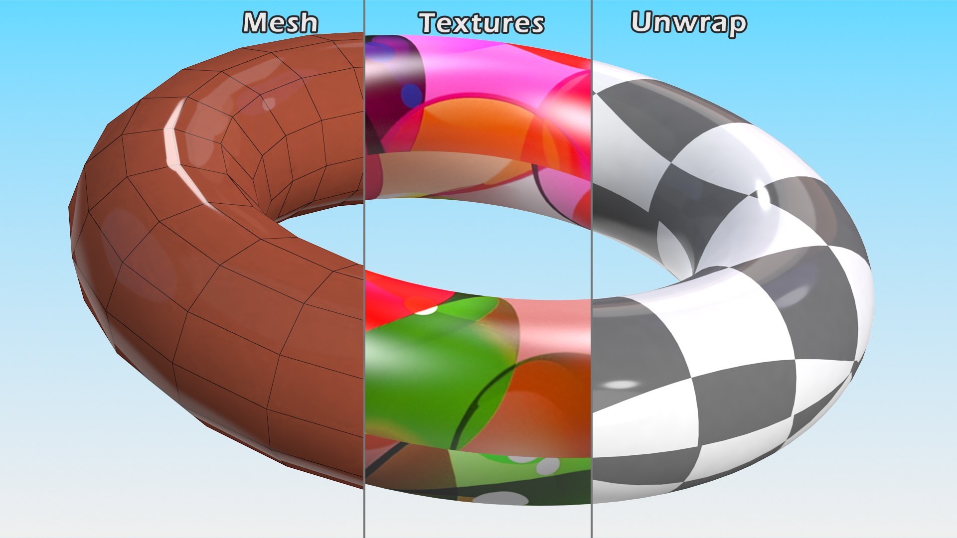3D Color Inflatable Swimming Circle Model - TurboSquid 1968507