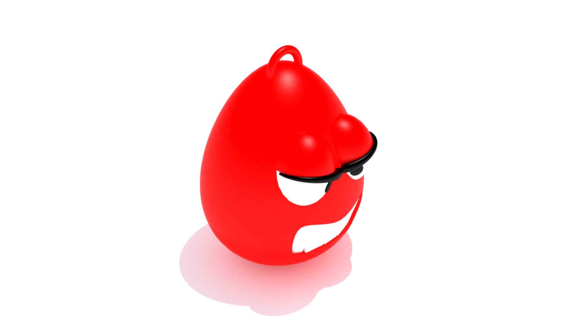 Angry Emoji Keychain 3D Model - TurboSquid 1863090