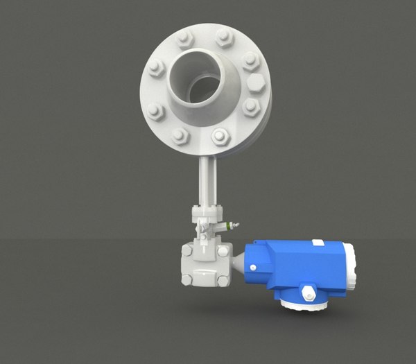 3D dp flowmeter - TurboSquid 1581483
