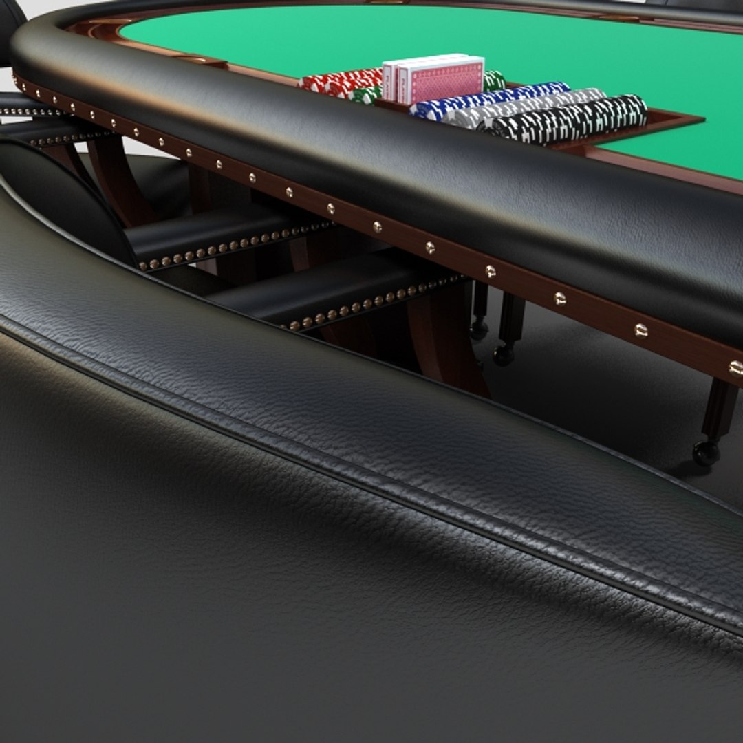 3d model of poker table