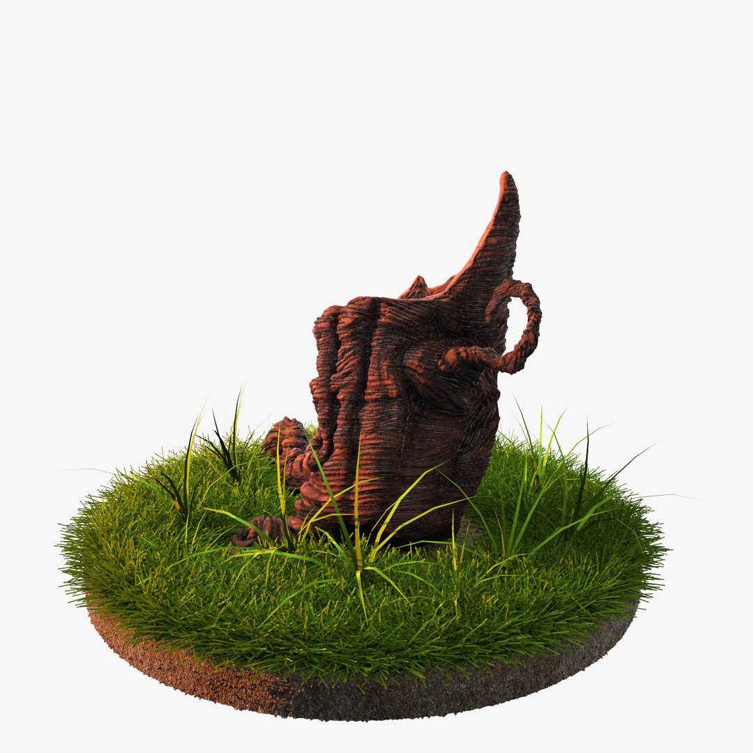 3d Model Scene Stump