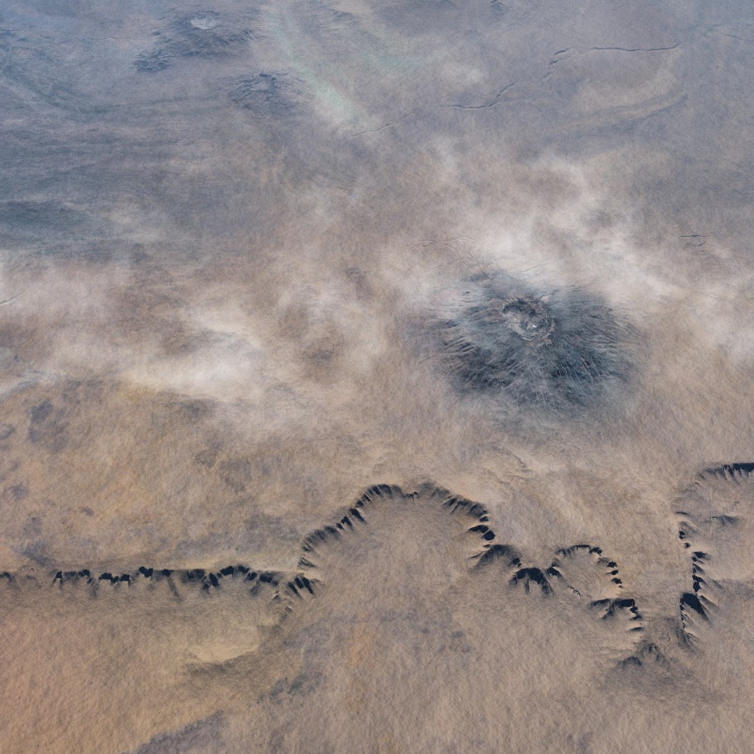 3d Volcanic Terrain Vue Model