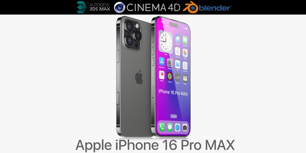 modelo 3d Apple iPhone 16 pro MAX v1 - TurboSquid 2225062