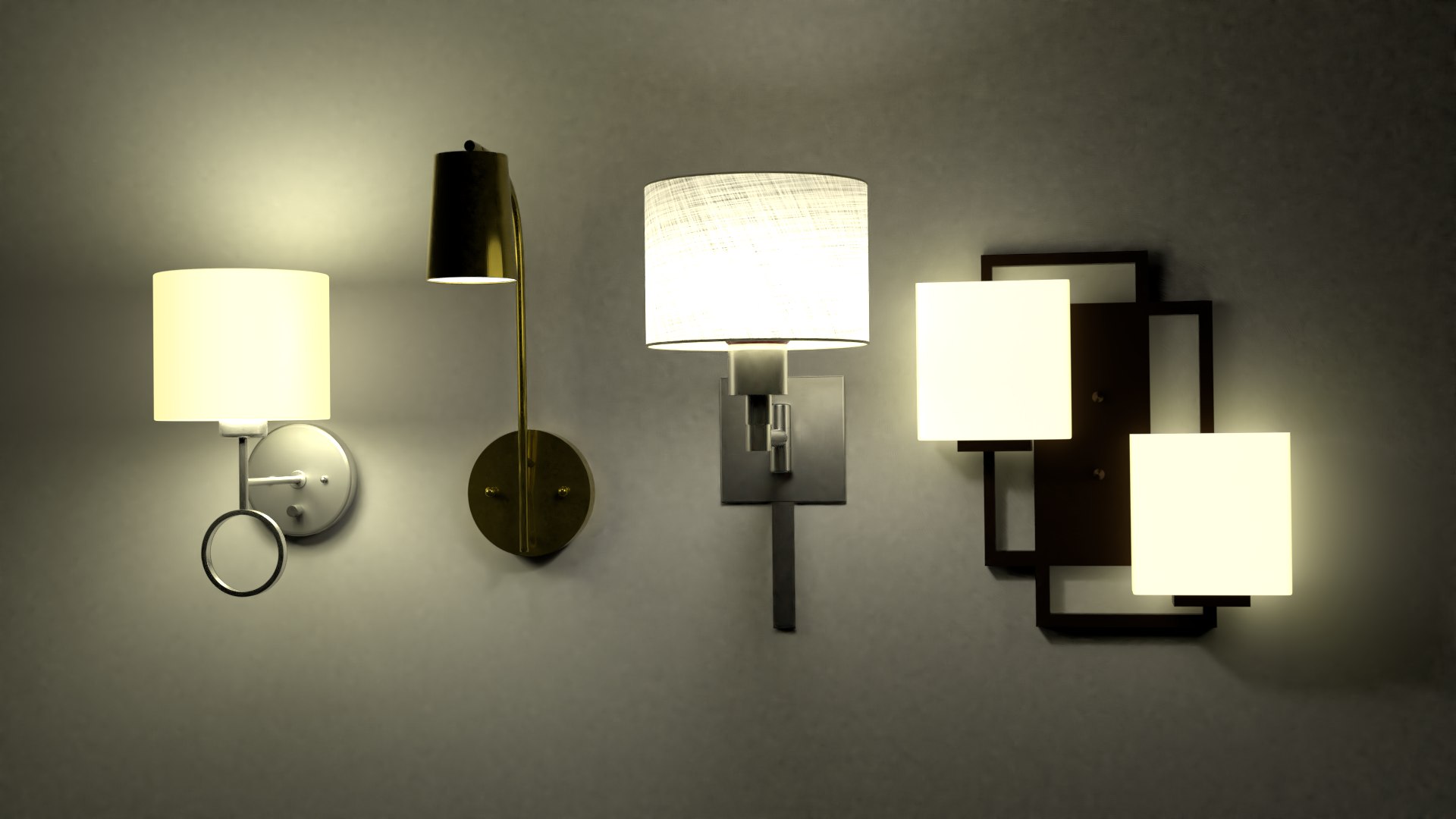3D pack lamps model - TurboSquid 1509430