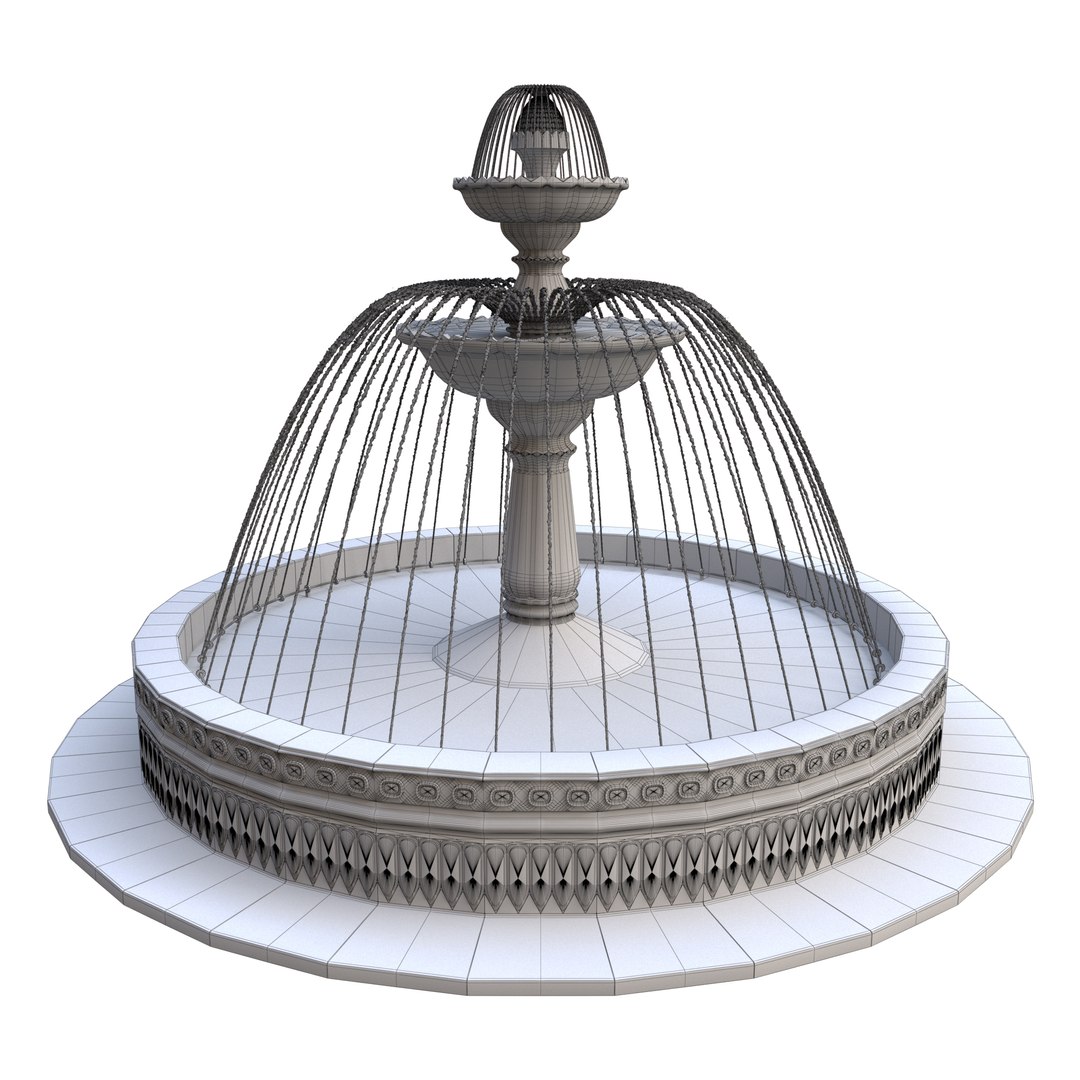 3D model Classic Garden Fountain Water Feature - TurboSquid 2082198