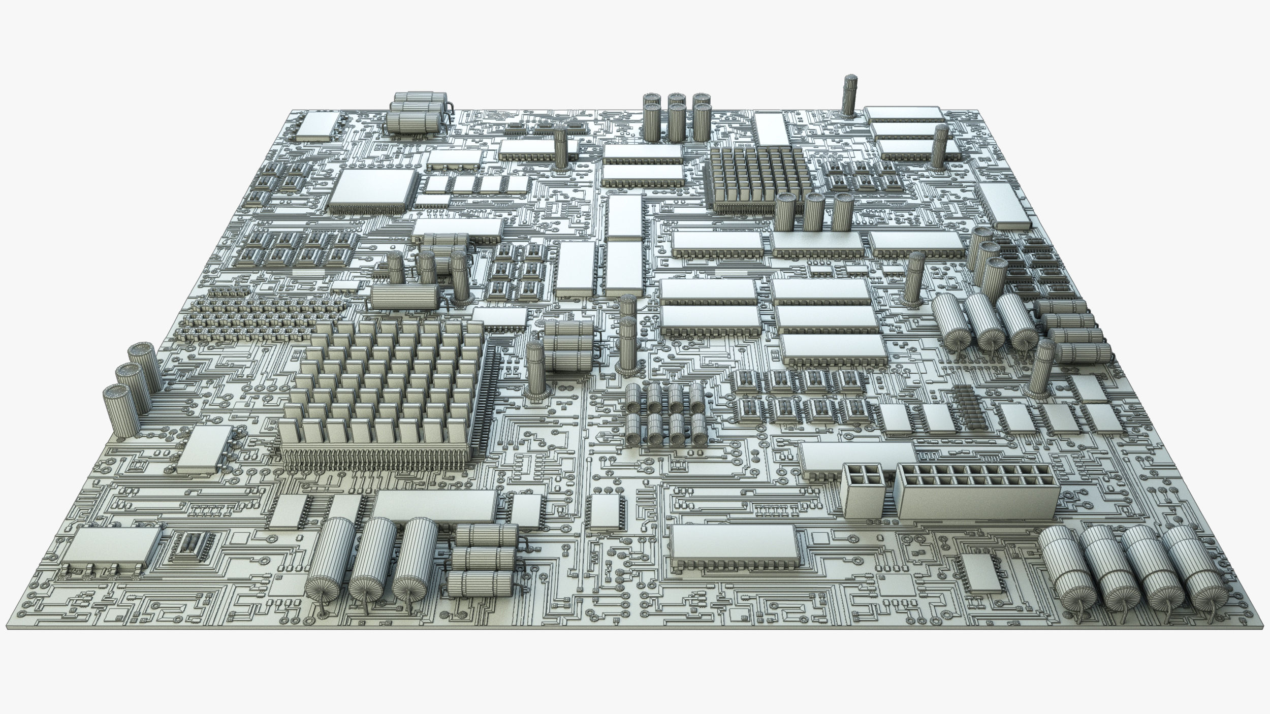 3ds max electronic circuit board seamless