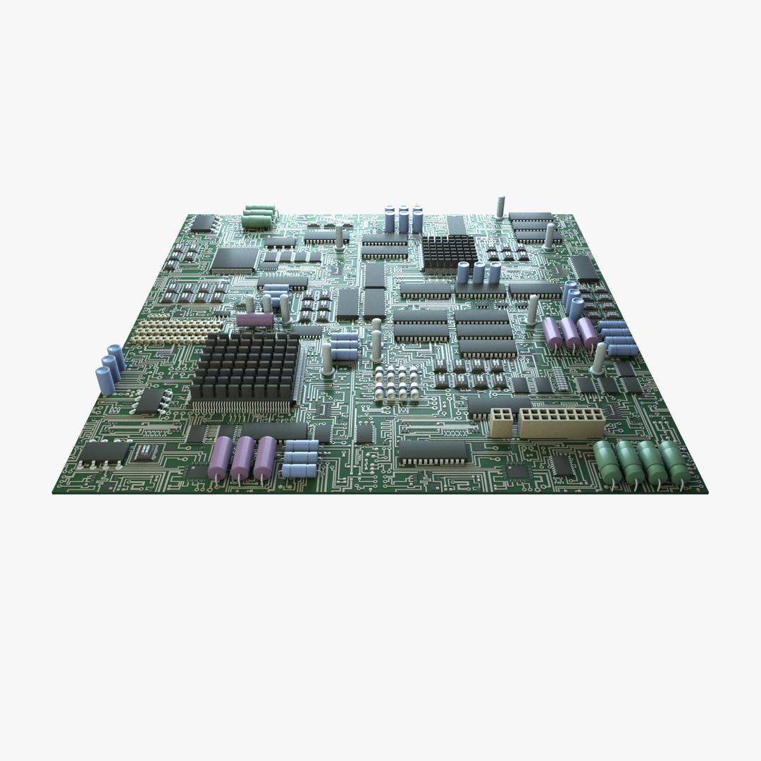 3ds max electronic circuit board seamless