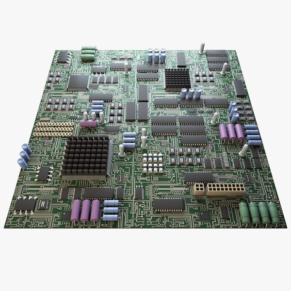 3ds max electronic circuit board seamless