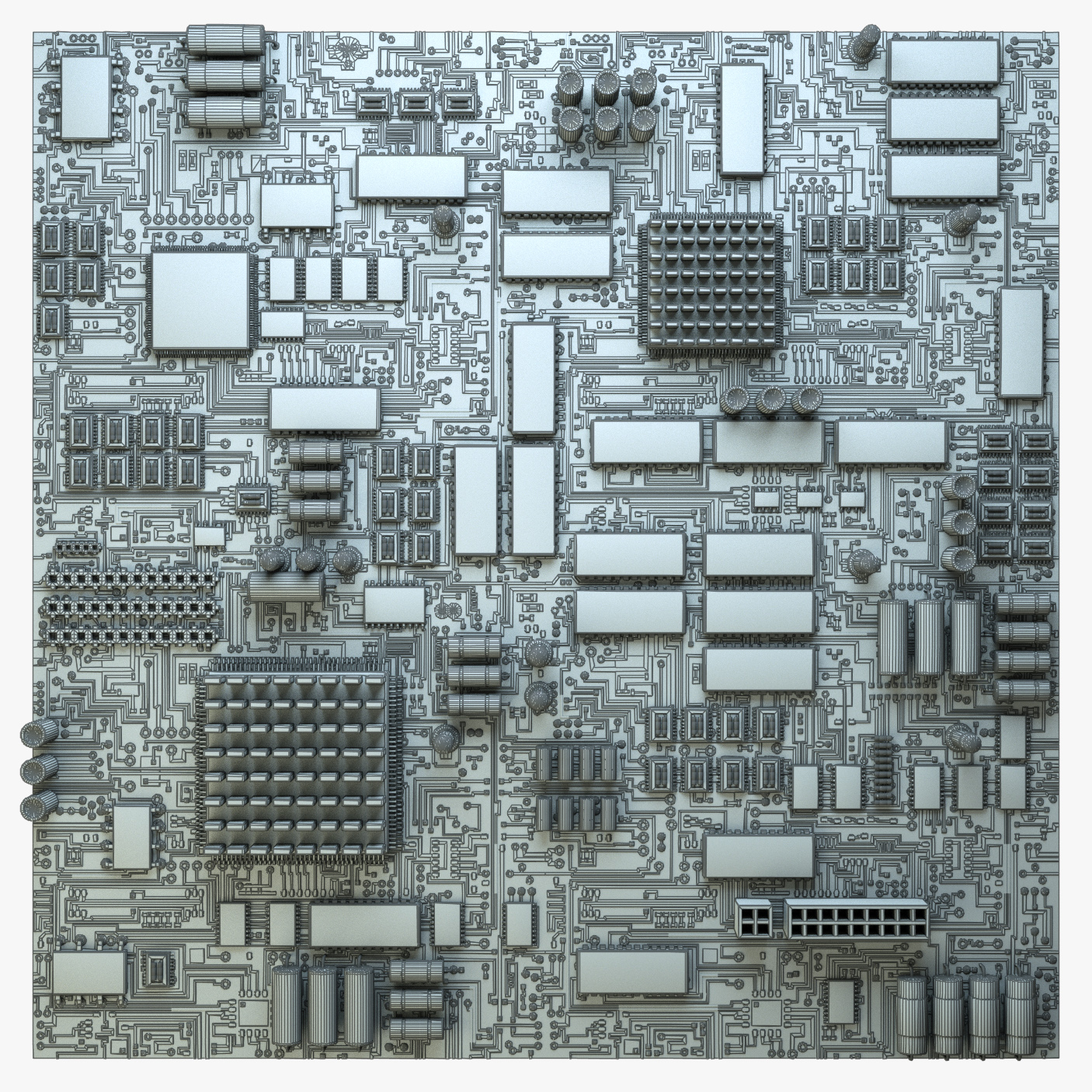 3ds max electronic circuit board seamless