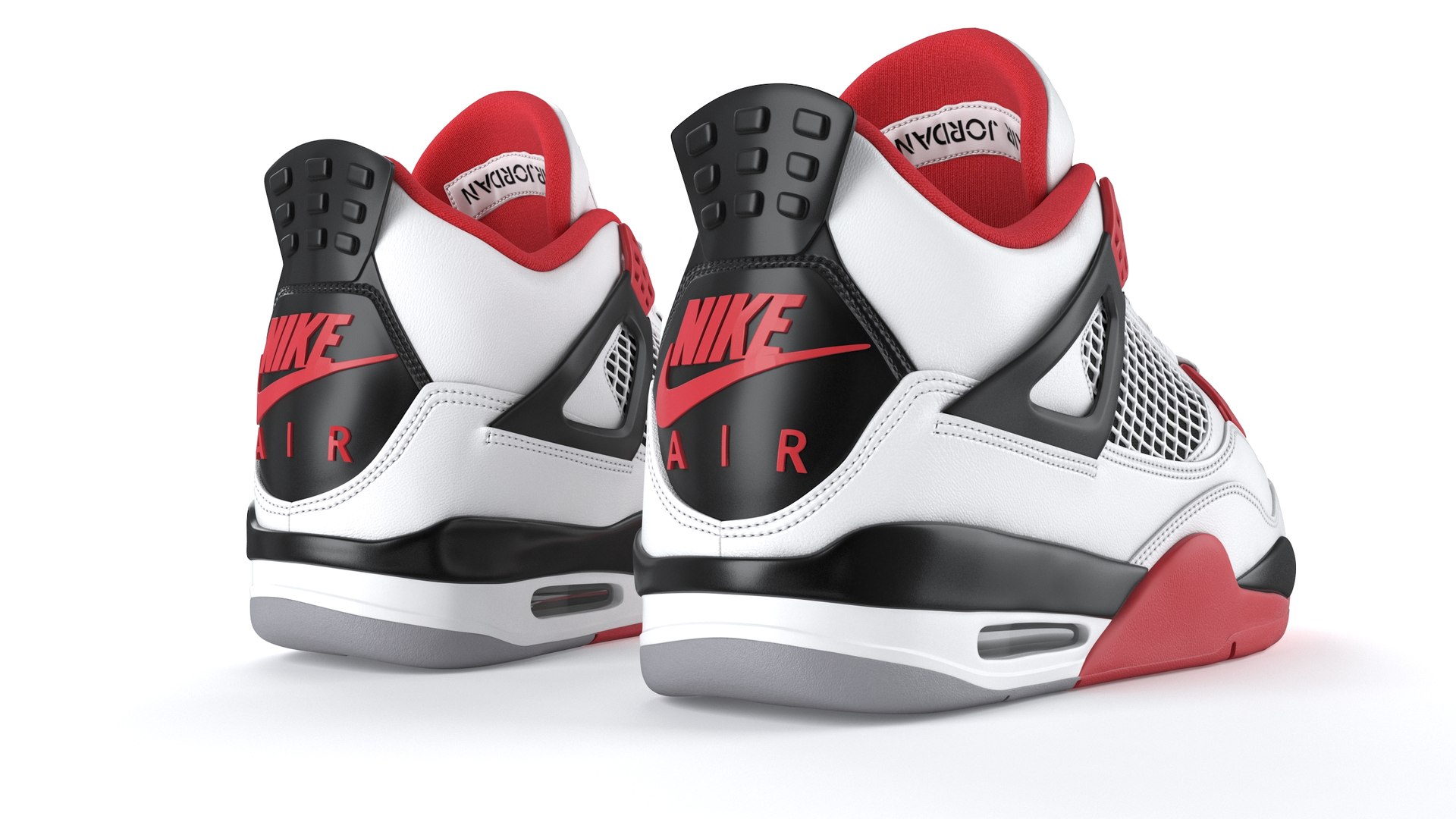 3D Jordan 4 Retro Fire Red PBR - TurboSquid 2008118
