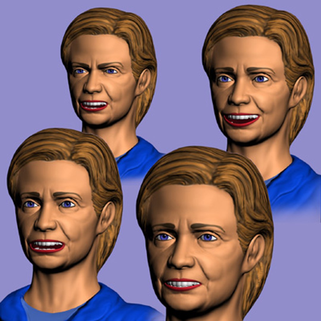 hillary clinton 3d model
