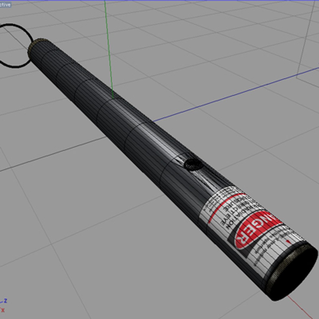 3d Model Of Laser Pointer Typical