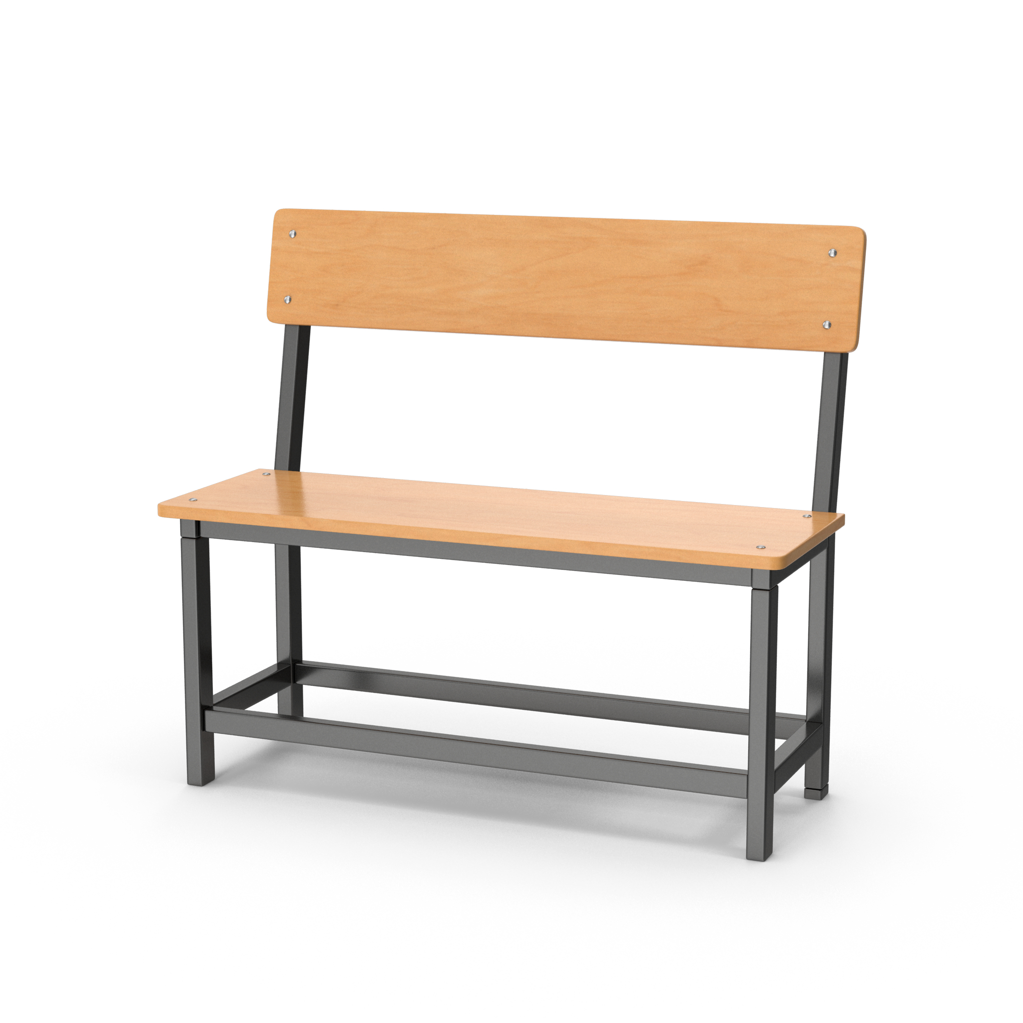 3D model Wooden School Bench - TurboSquid 1861627
