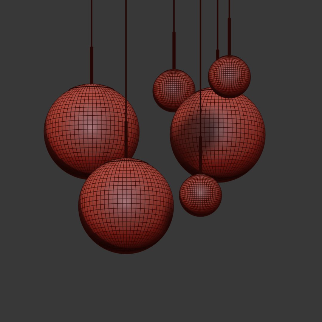 Mirror Ball Pendant Chrome 3D Model - TurboSquid 1570481