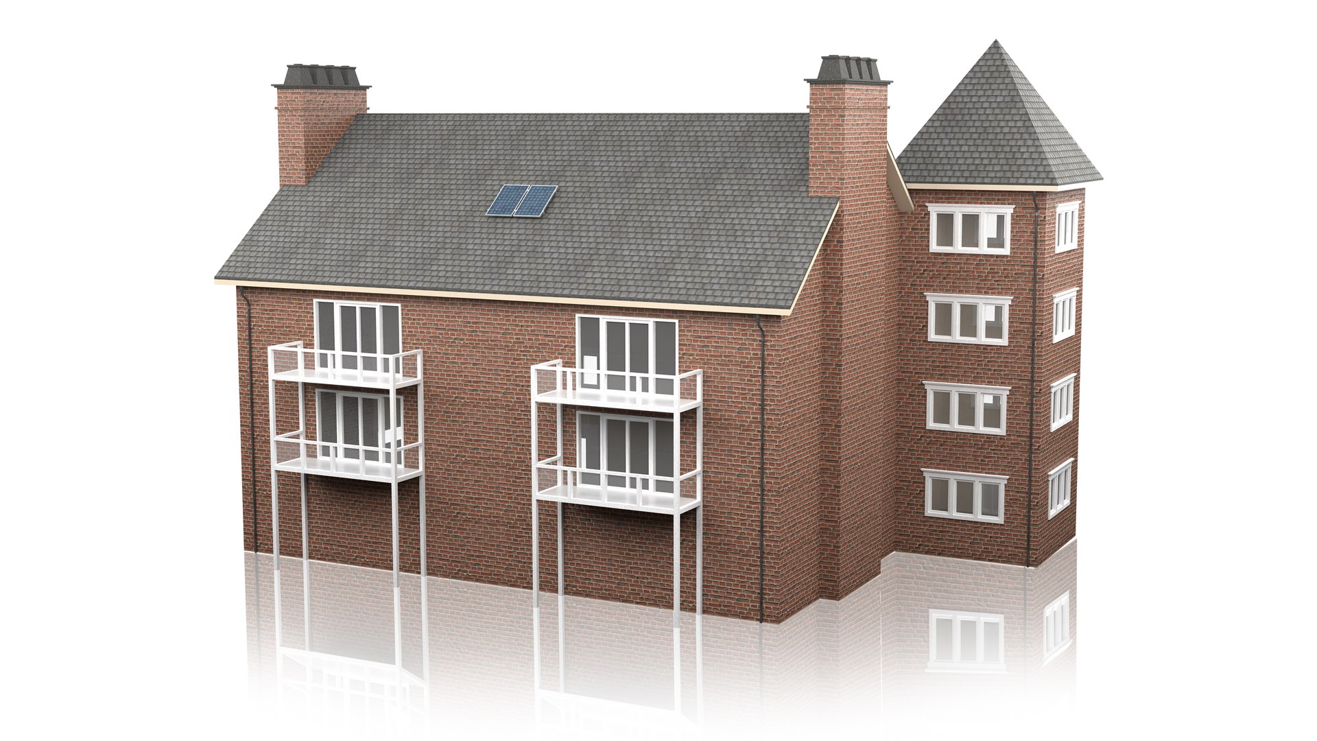 British House Design Collection - 6 Pieces 3D - TurboSquid 2268917