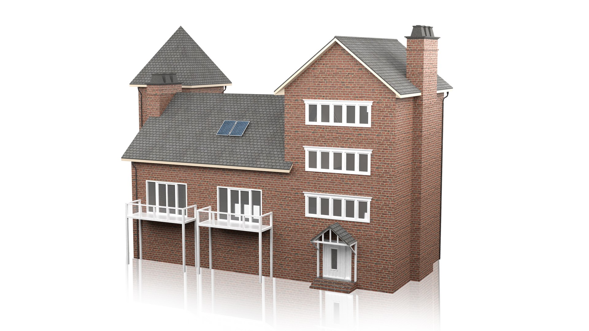 British House Design Collection - 6 Pieces 3D - TurboSquid 2268917