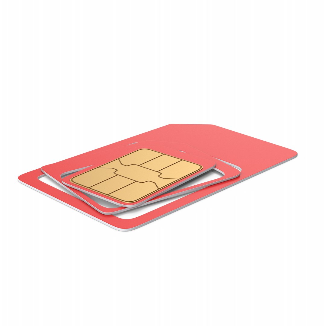 SIM Card Adapter 3D Model - TurboSquid 2090976