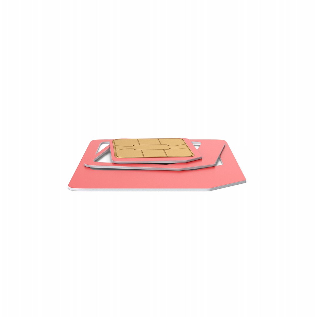 SIM Card Adapter 3D Model - TurboSquid 2090976