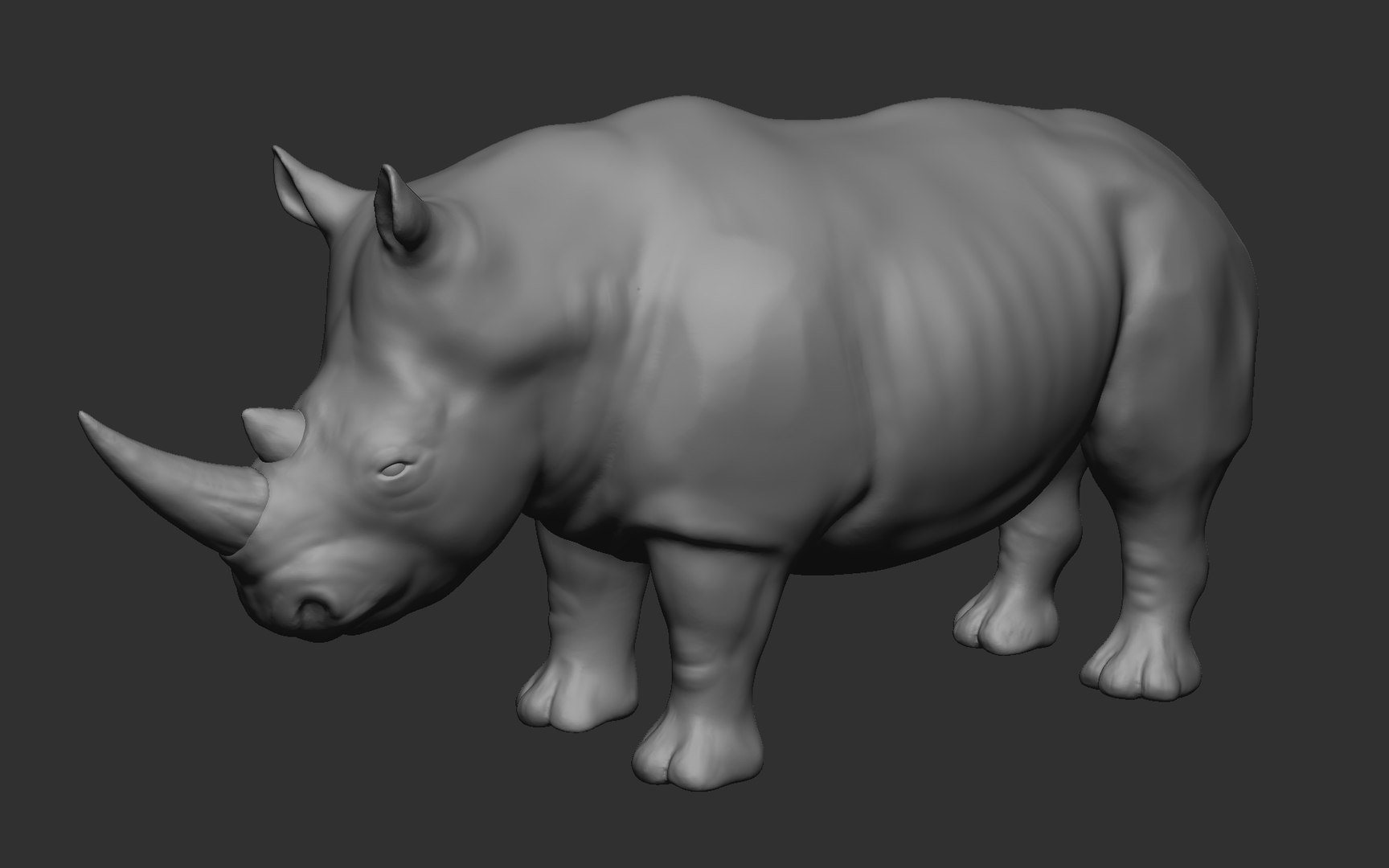 Rhinoceros Base Mesh 3D Model - TurboSquid 1829542