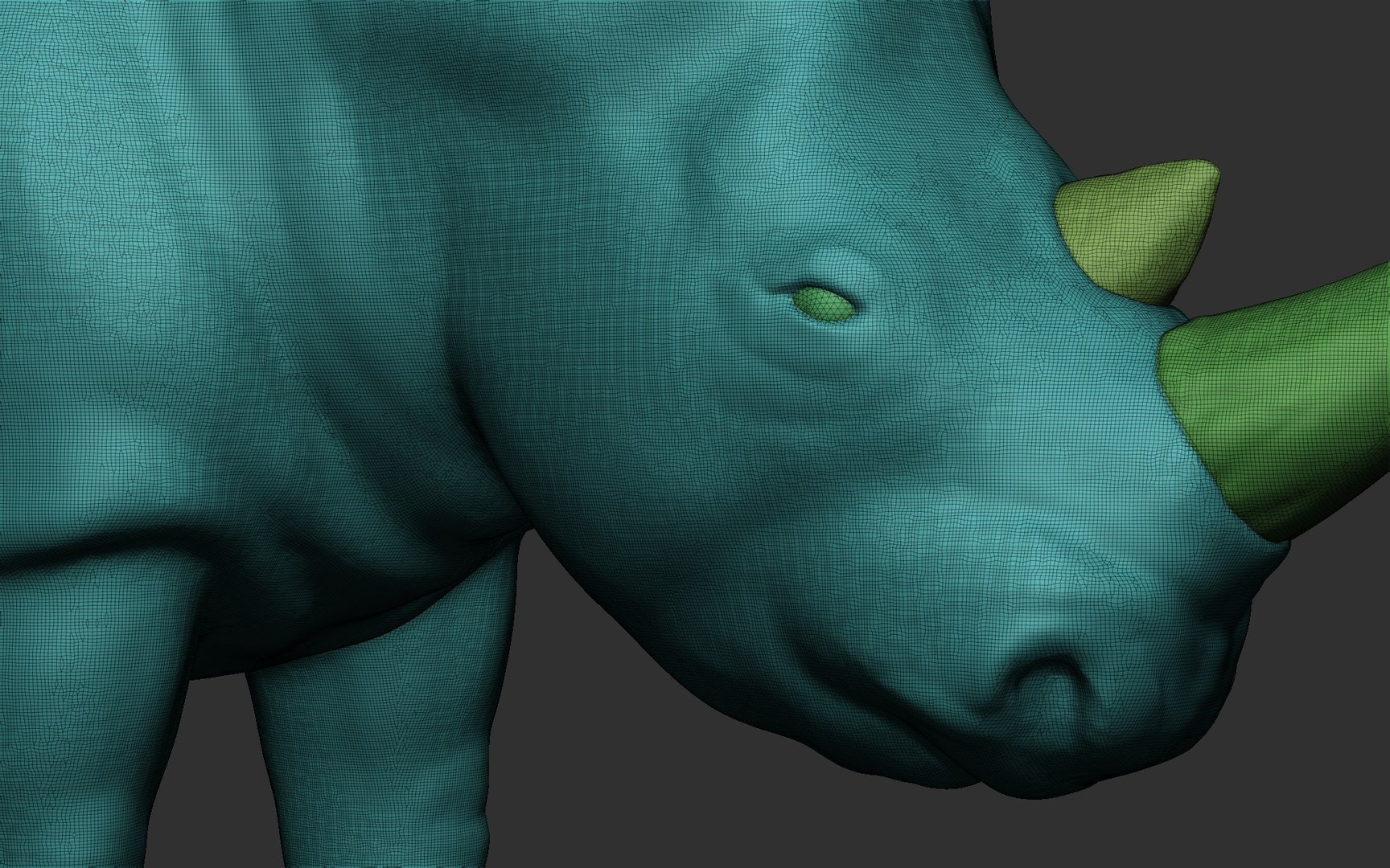 Rhinoceros Base Mesh 3D Model - TurboSquid 1829542