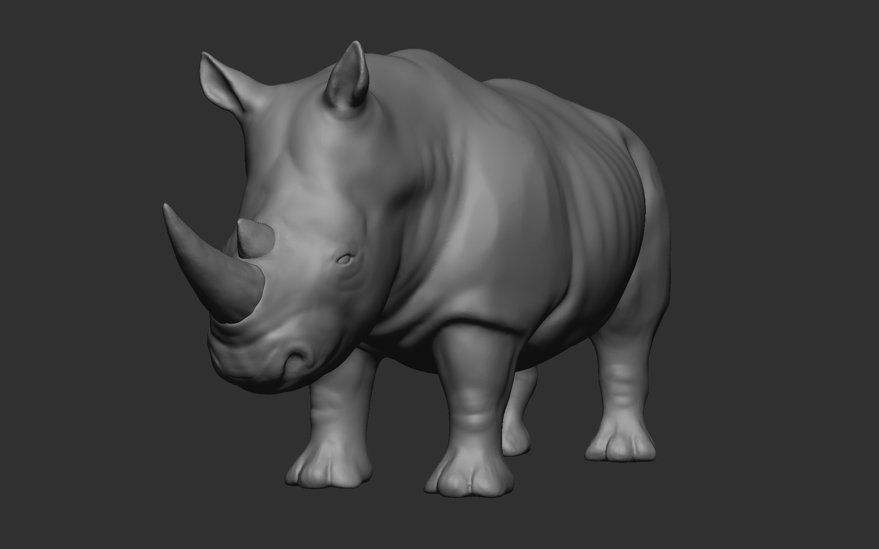Rhinoceros Base Mesh 3D Model - TurboSquid 1829542