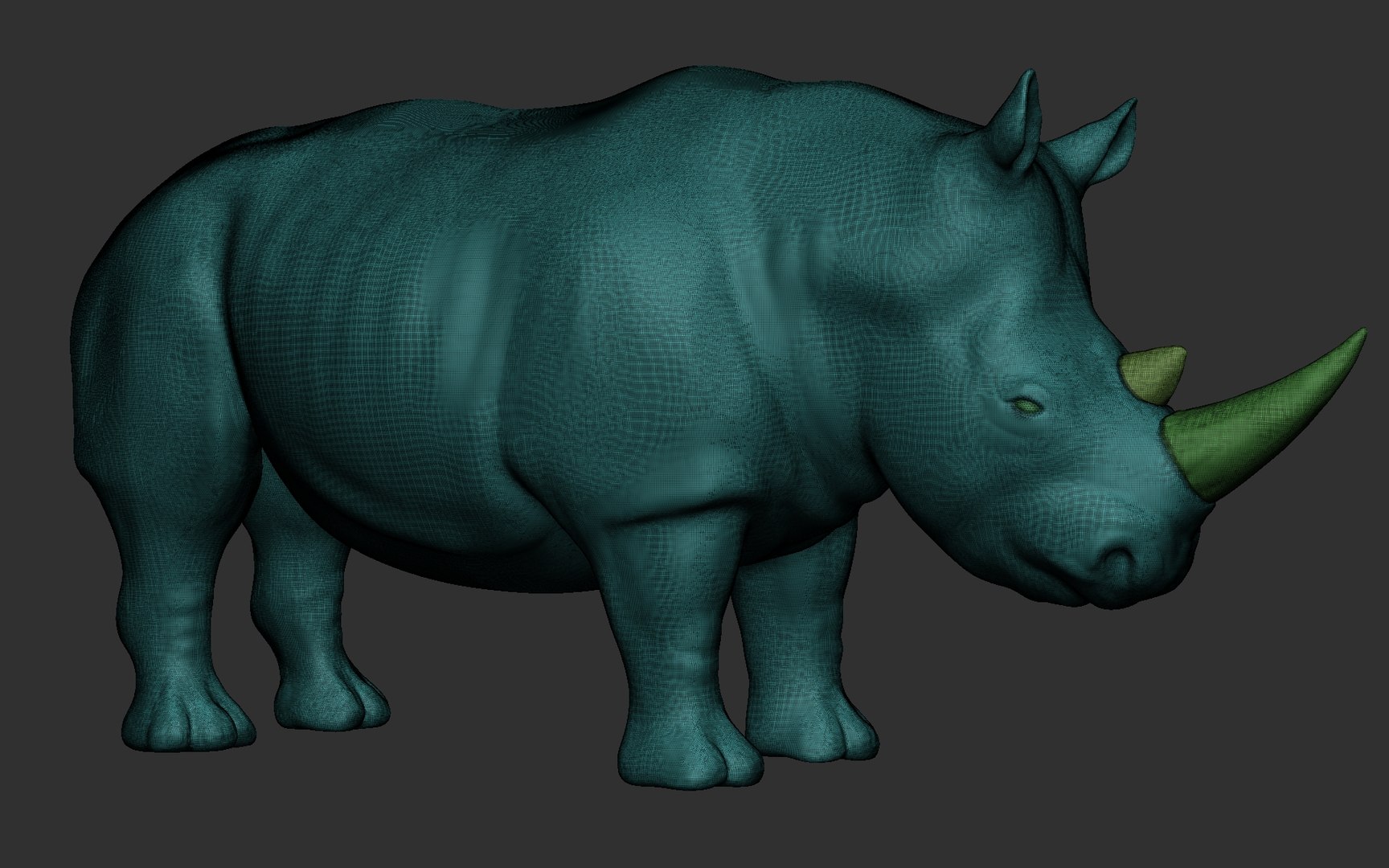 Rhinoceros Base Mesh 3D Model - TurboSquid 1829542