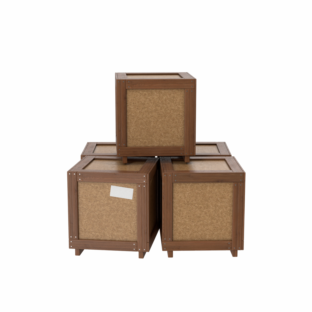 3D Model Wooden Crate Boxes - TurboSquid 1994939