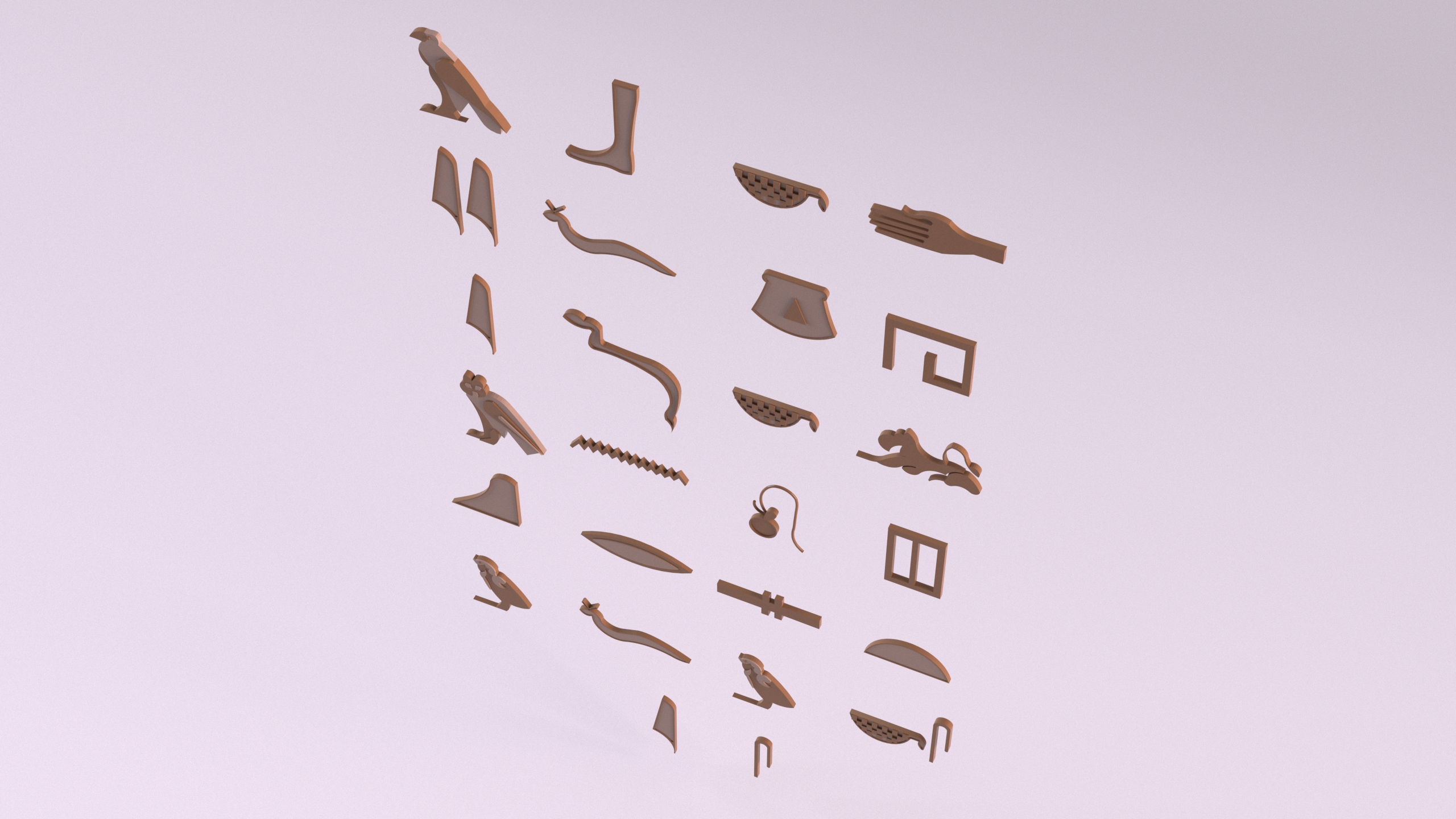 이집트 기호 - 002 3D 모델 - TurboSquid 2230596