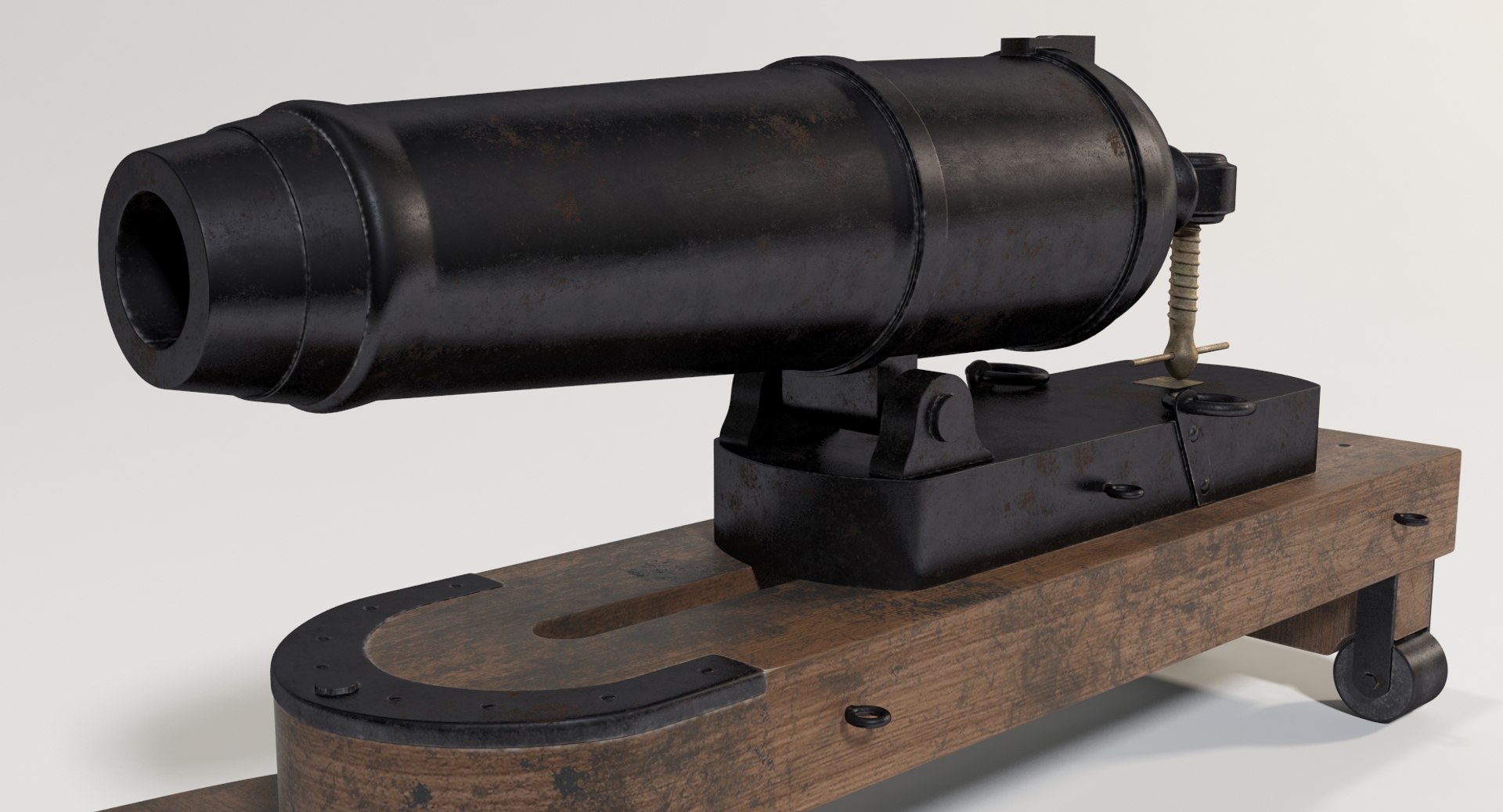 Naval Cannon Carronade Model - TurboSquid 1156889