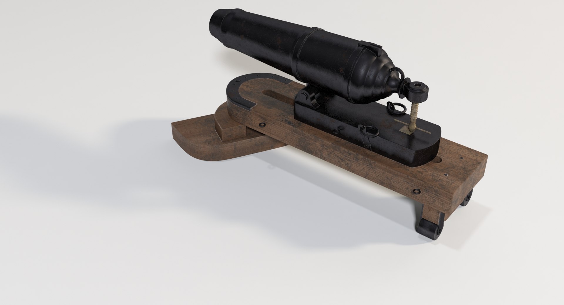 Naval Cannon Carronade Model - TurboSquid 1156889