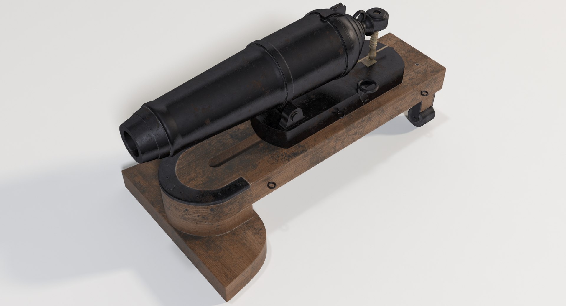 Naval Cannon Carronade Model - TurboSquid 1156889