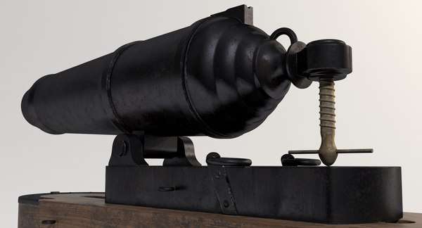 Naval cannon carronade model - TurboSquid 1156889