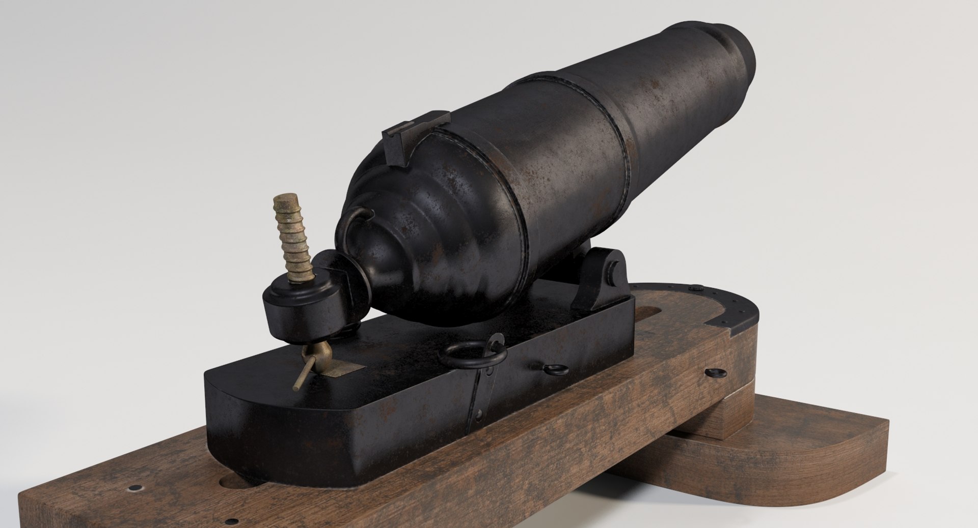 Naval Cannon Carronade Model - TurboSquid 1156889