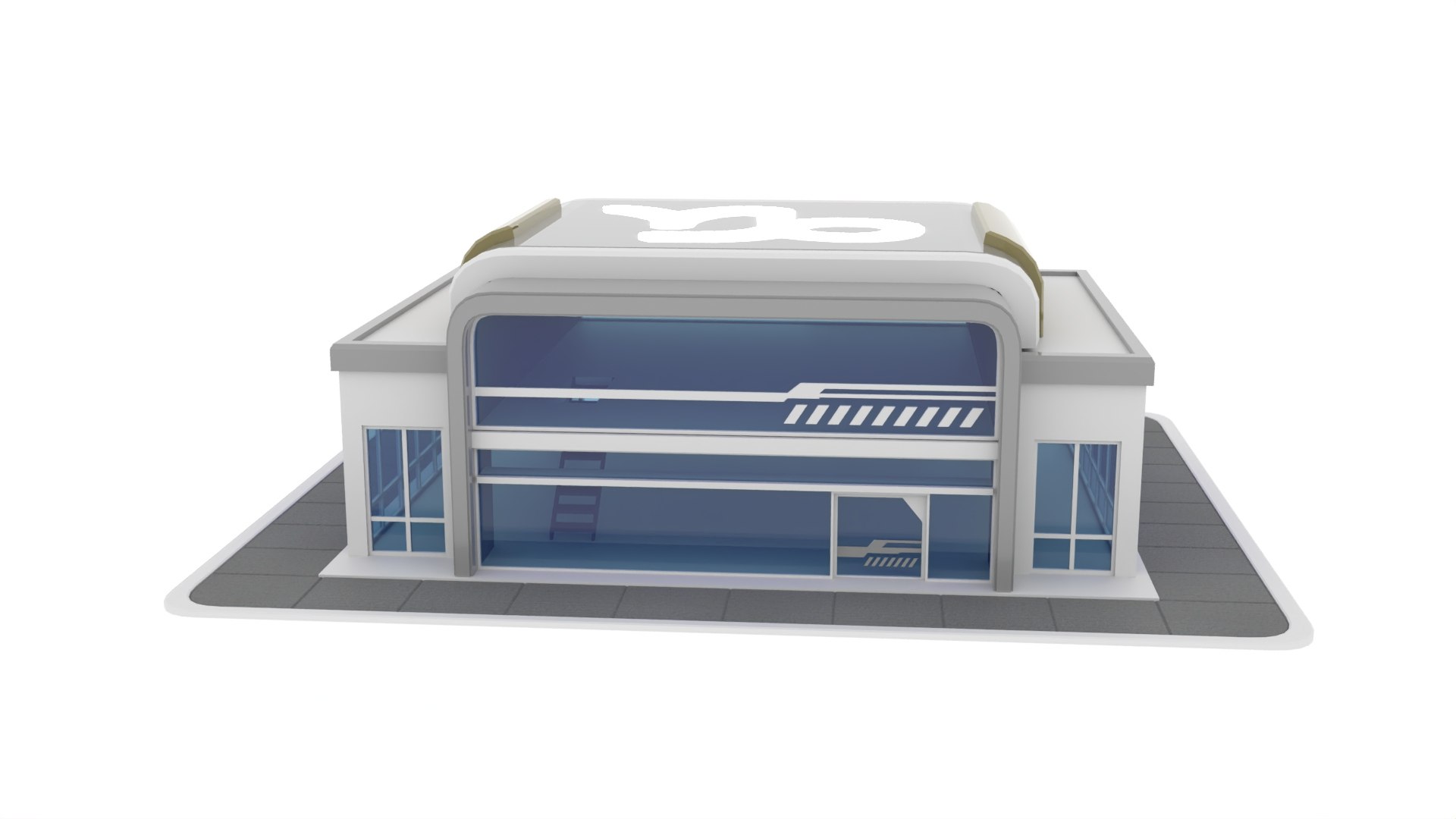 3D Model Sci-Fi Horoscope Building Capricorn - TurboSquid 2358819